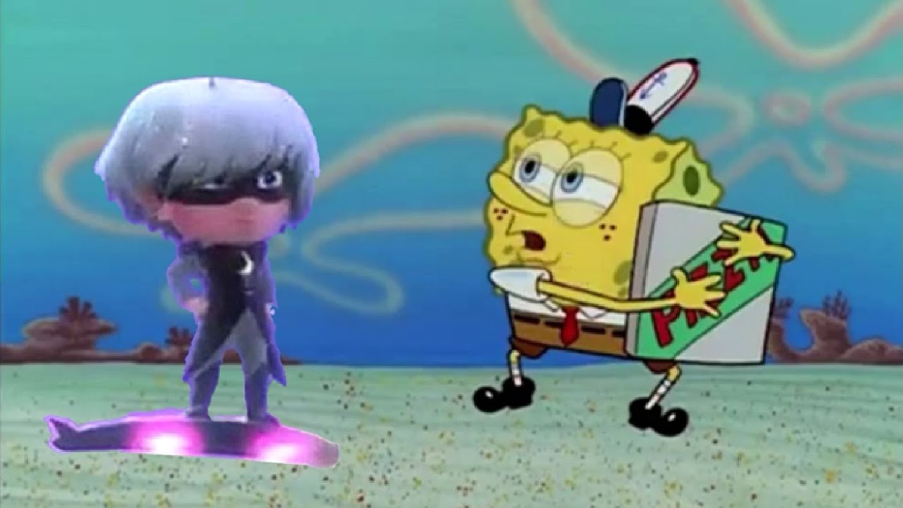 Luna Girl trying to get pizza from Spongebob - YouTube