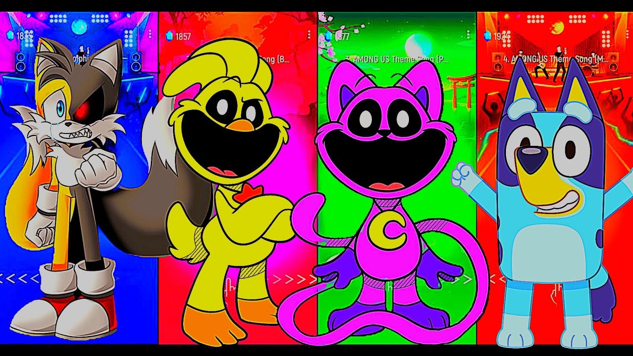 Sonic The Hedgehog ️ Smiling Critters ️ Catnap ️ Bluey Music Gameplay ...