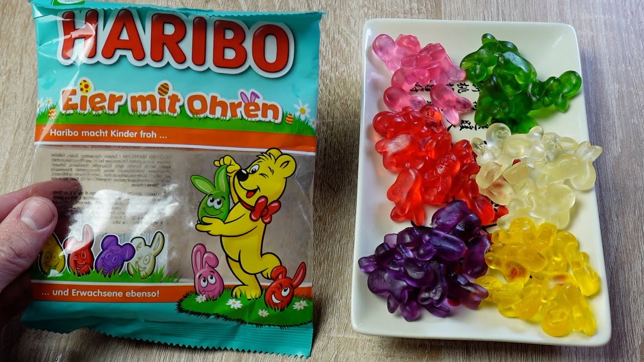 Haribo Eier mit Ohren 🥚 Ich teste die neue Sorte 🐰 Welche ...