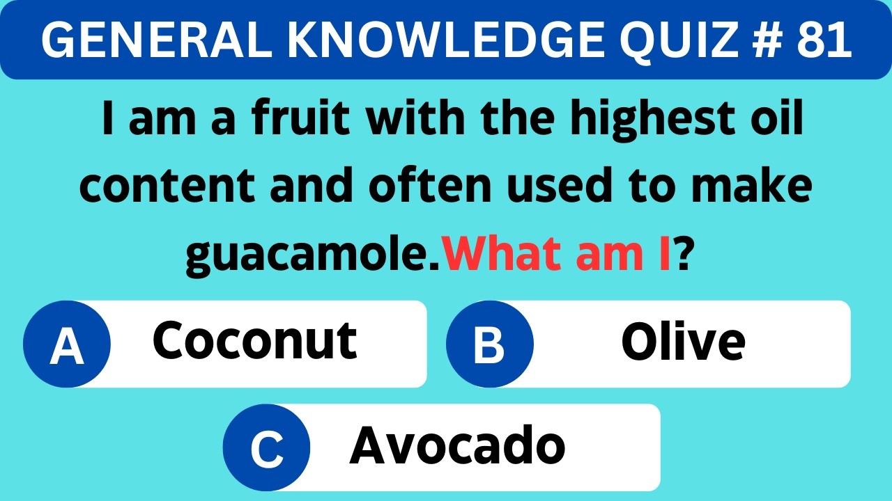 Can You Answer These General Knowledge Questions? | Ultimate Trivia Quiz Game | General ...