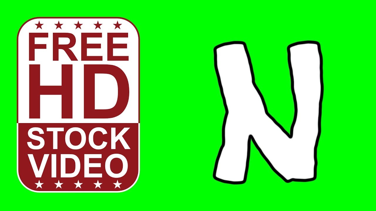 Free Stock Videos – animated letter N cartoon style letter N seamless ...