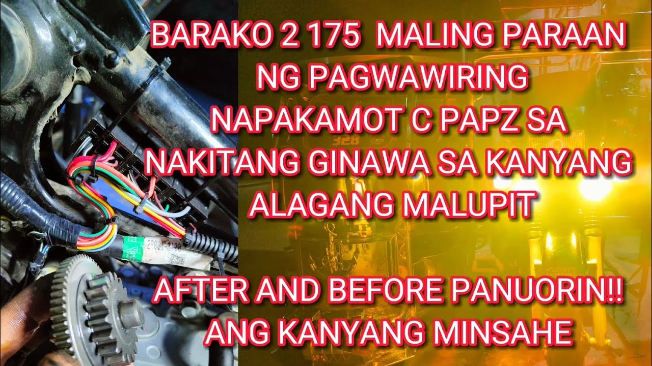 barako 175 fully led set up + upgrade charging modification - YouTube