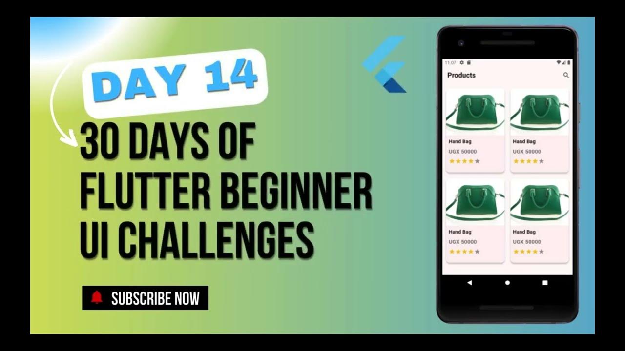 Flutter UI Challenges: Day 14 - Building Product Screens with a Model | 30 Days of Flutter - YouTube