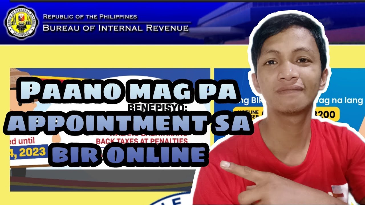 Paano mag pa appointment sa BIR online 2022 - YouTube