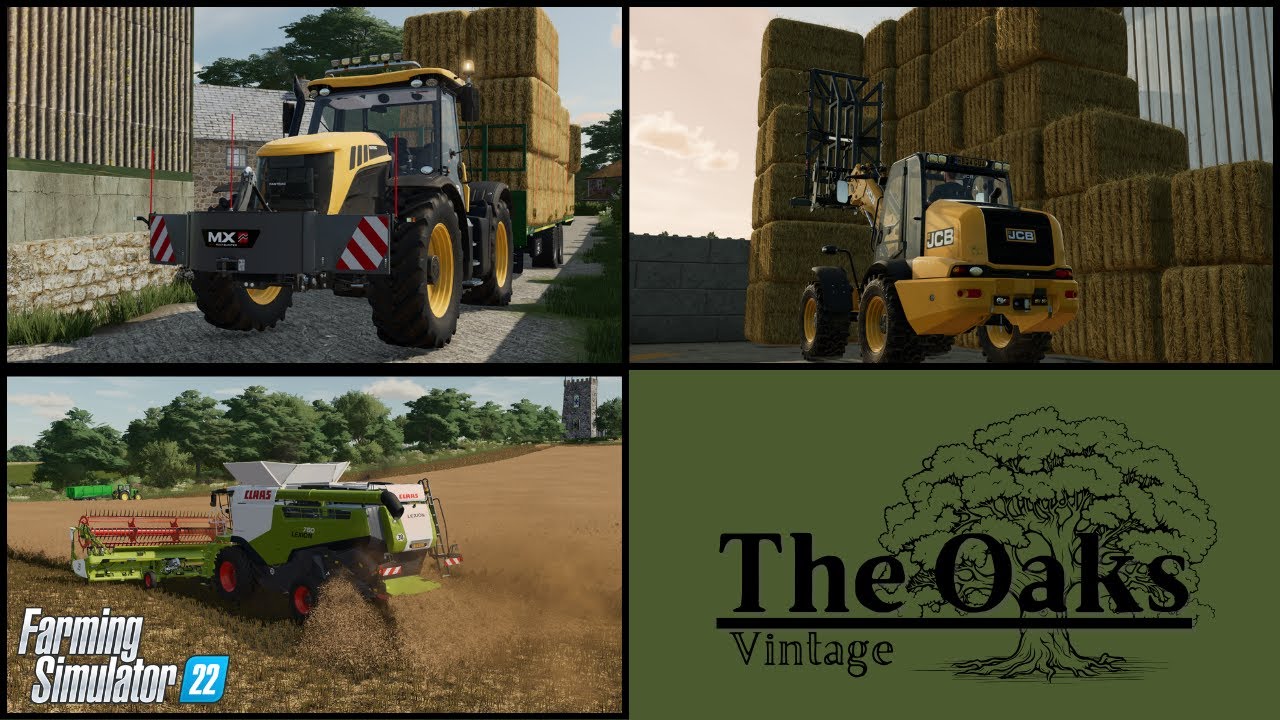🚜 Carting Straw at Oak Meadow Dairy | The Vintage Oaks 4x - YouTube