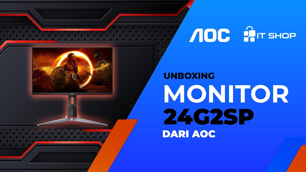 UNBOXING AOC GAMING MONITOR 24G2SP - YouTube