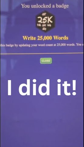 25,000 words in one month! #campnanowrimo - YouTube