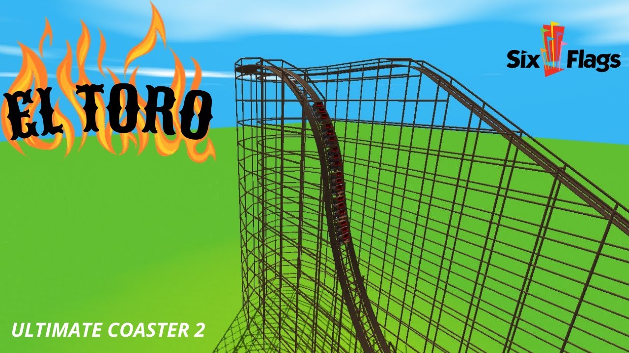 EL TORO - SIX FLAGS GREAT ADVENTURE - RECRIAÇÃO - ULTIMATE COASTER 2 ...