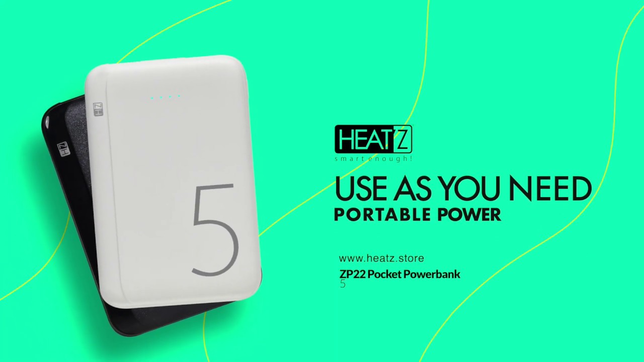 Use as you need. Portable power | Heatz ZP22 - 5000 mAh Portable ...