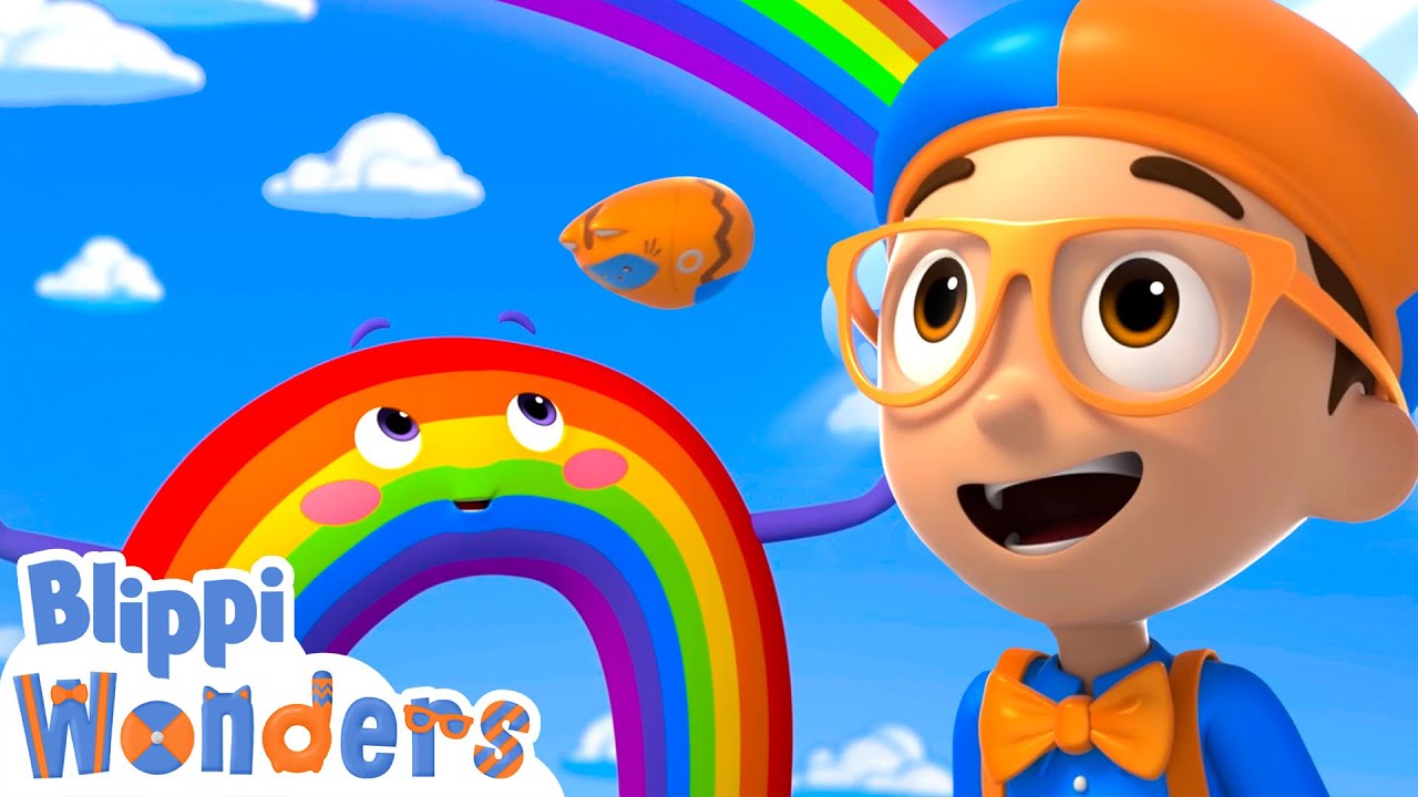 Blippi Wonders - What Color Is It? | Rainbow Colors for kids ...