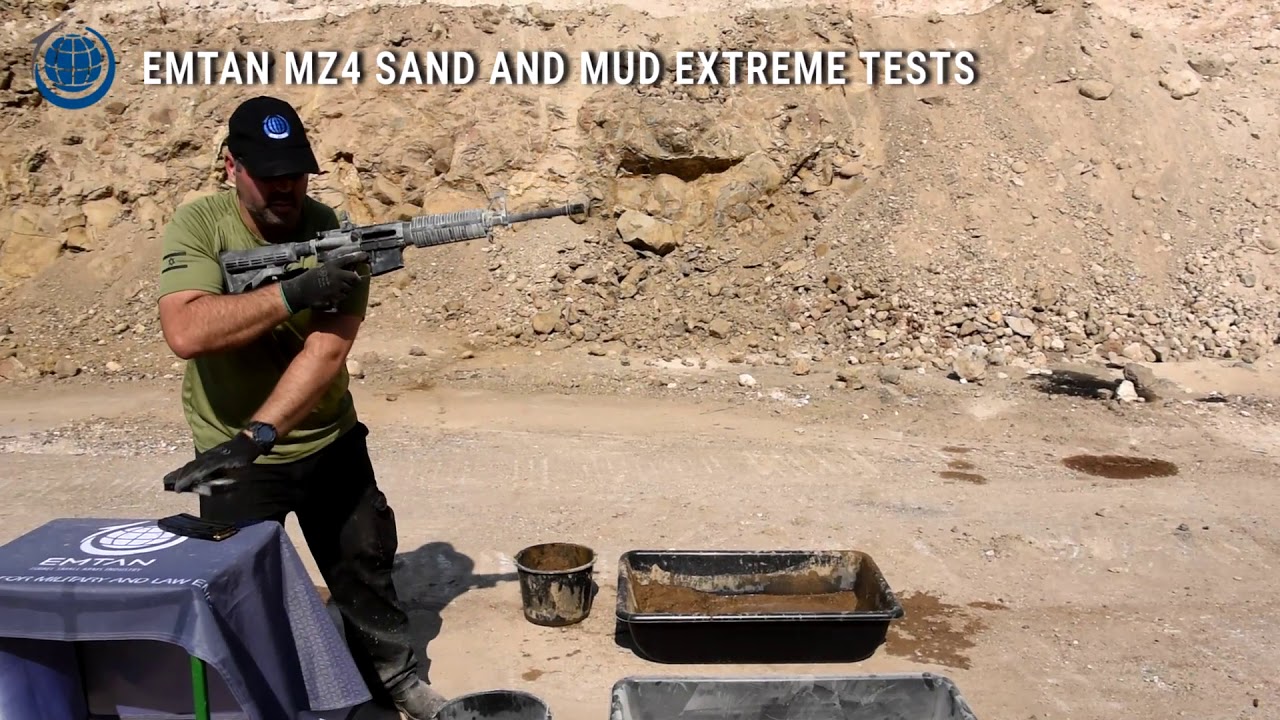 MZ-4 14.5" 1:7 barrel MUD AND SAND TEST - YouTube