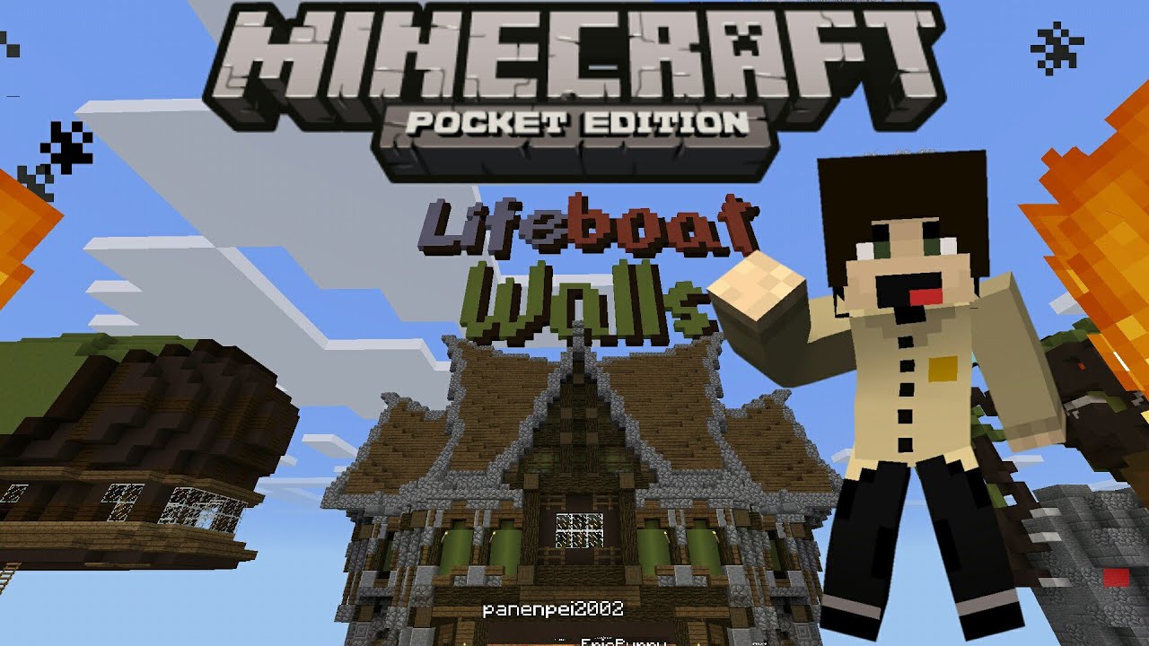 Minecraft PE The Walls - Server - YouTube