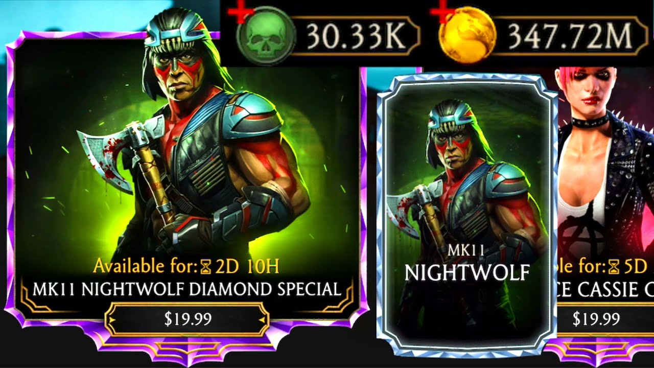 MK Mobile Nightwolf Diamond Special Pack Opening | Worst Paid Pack in ...