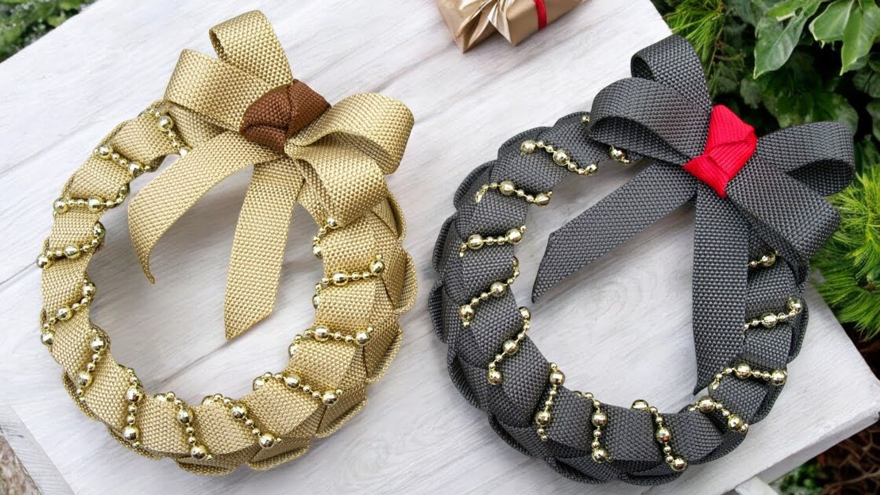 Christmas Wreath DIY | Braided Christmas Wreath for Home Decoration | I ...