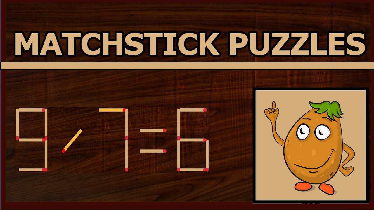 Matchstick Puzzle #61 | Matchstick Logic Puzzles |Matchstick Puzzles ...