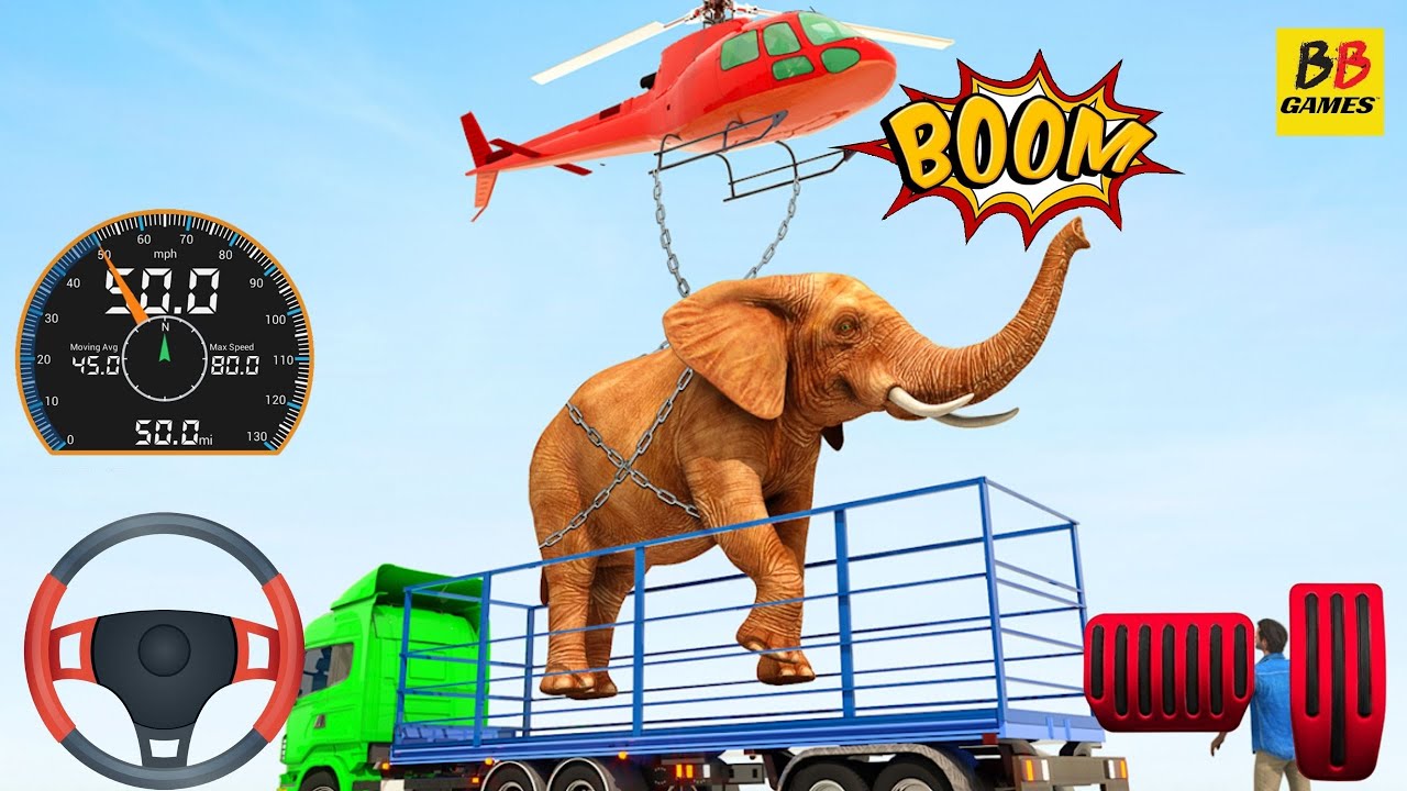 Wild Animals Transporter Truck - animal cargo truck by utilizing - YouTube