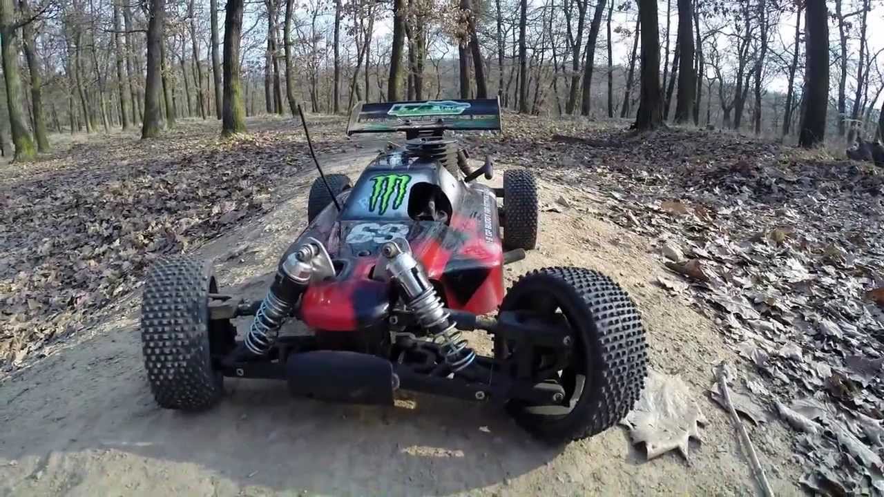 RC Nitro Buggy Air Attack Riding and Jumping - YouTube