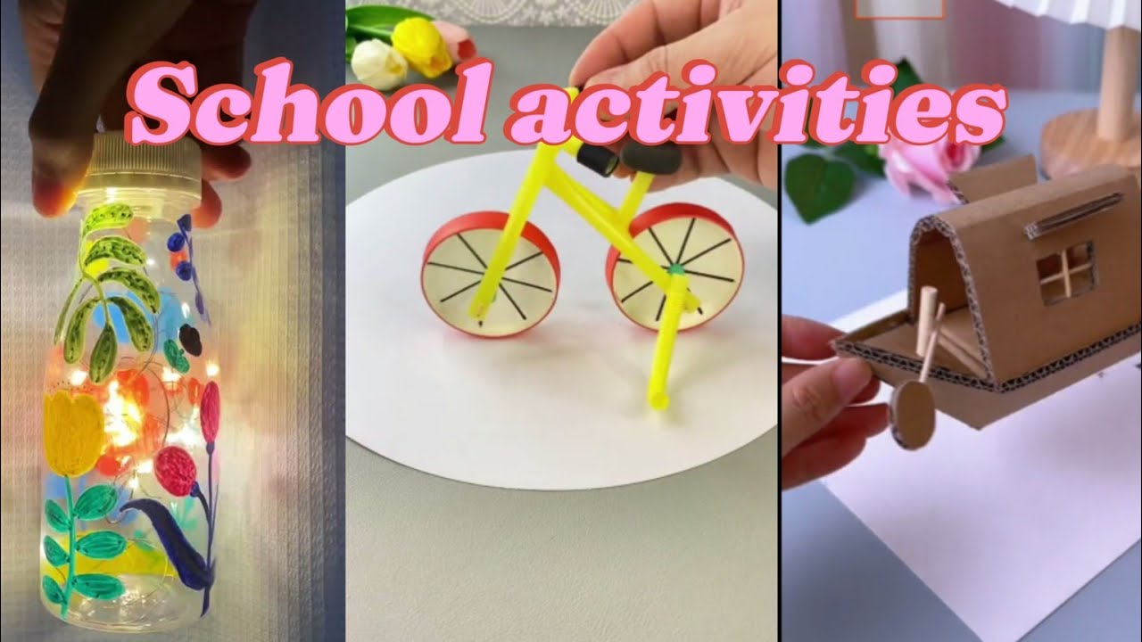 Easy and beautiful craft ideas for your kid's.school activities. - YouTube