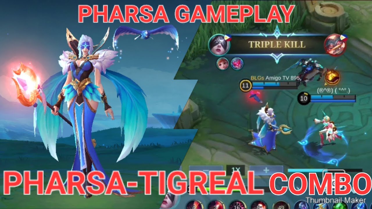 PHARSA GAMEPLAY ( PHARSA and TIGREAL combo ) - YouTube
