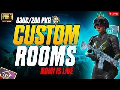 🔴CUSTOM ROOMS ON LIVE STREAM😱PUBG MOBILE ! - YouTube