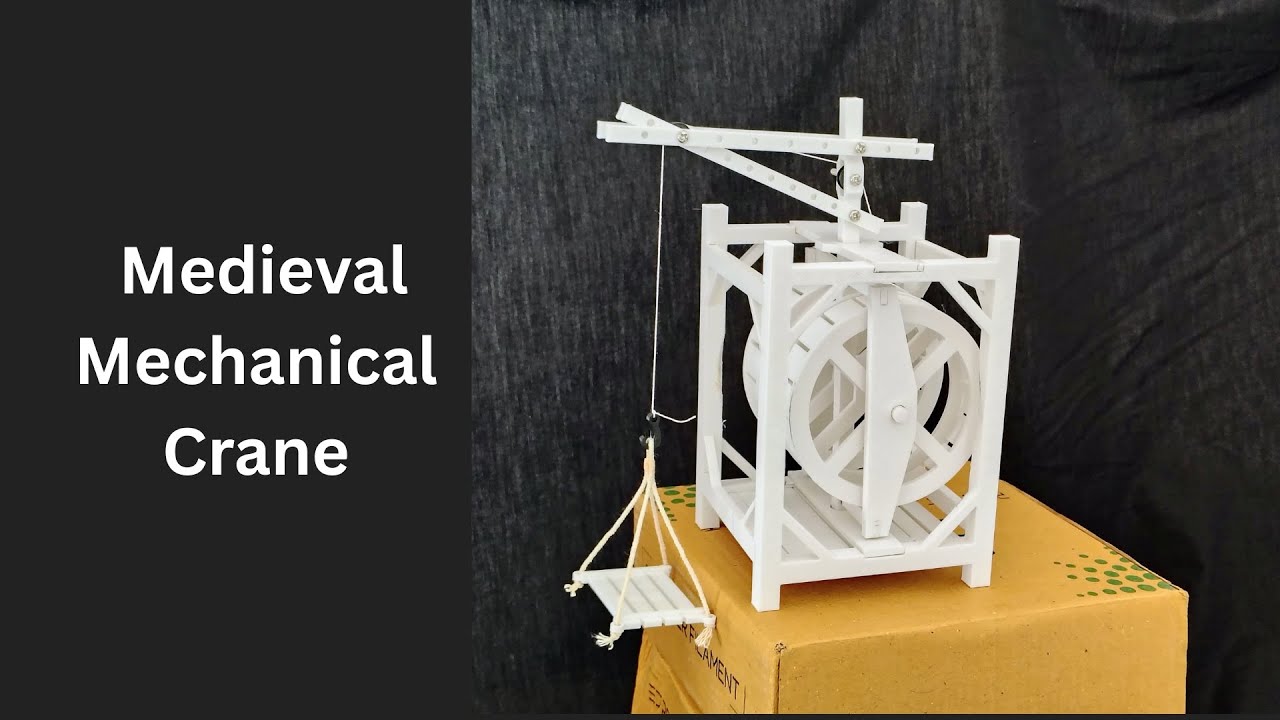 Medieval Mechanical Crane - YouTube