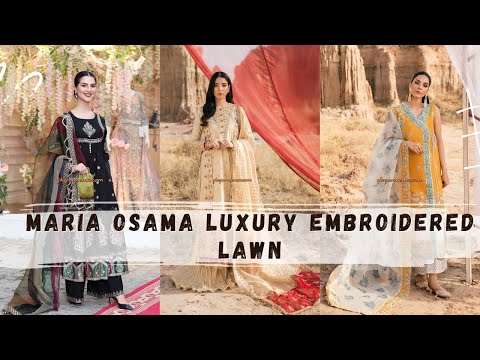 Maria Osama Luxury Embroidered Lawn - View all Pakistani Girls Wear Collection at pkgarments.com