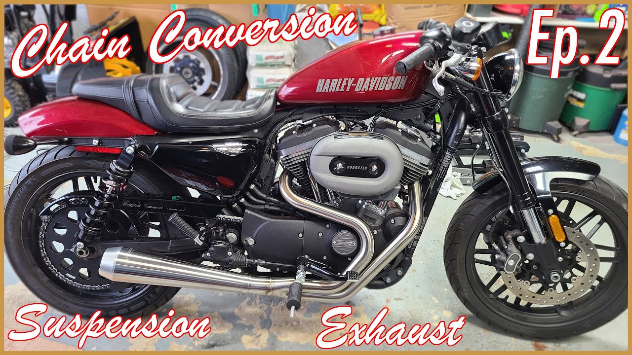 2017 Harley Davidson Roadster Stunt Bike Build - Episode 2: Suspension ...