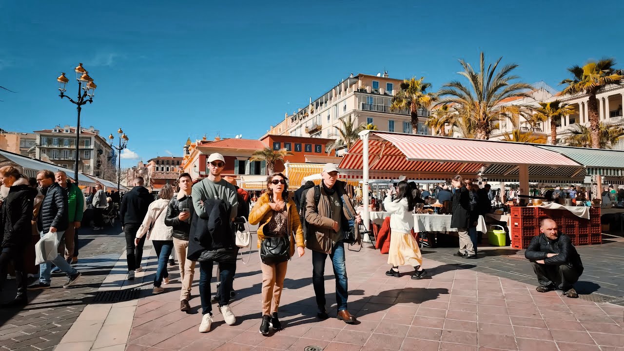 4K 60fps Nice walking tour, France, March 04 2024 - YouTube
