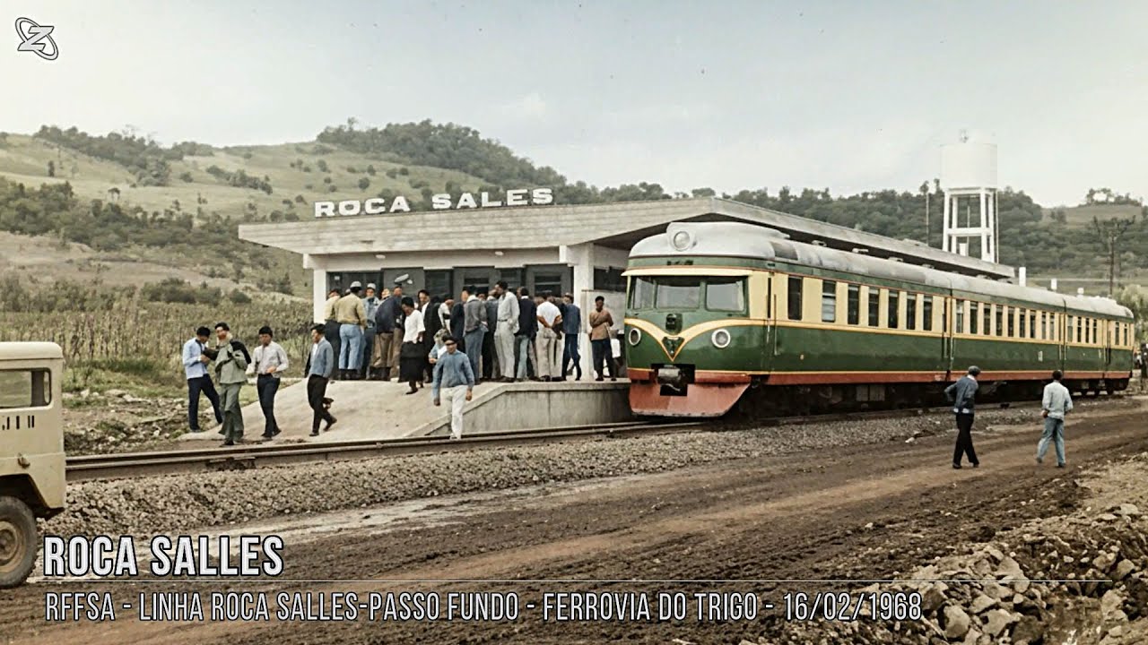 RFFSA - Rede Ferroviária Federal SA - Linha Roca Salles-Passo Fundo ...