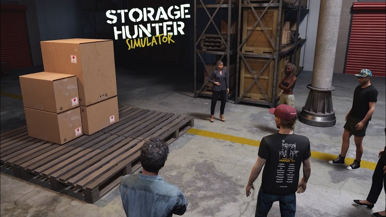 Trying First Blind Auction ~ Storage Hunter Simulator - YouTube
