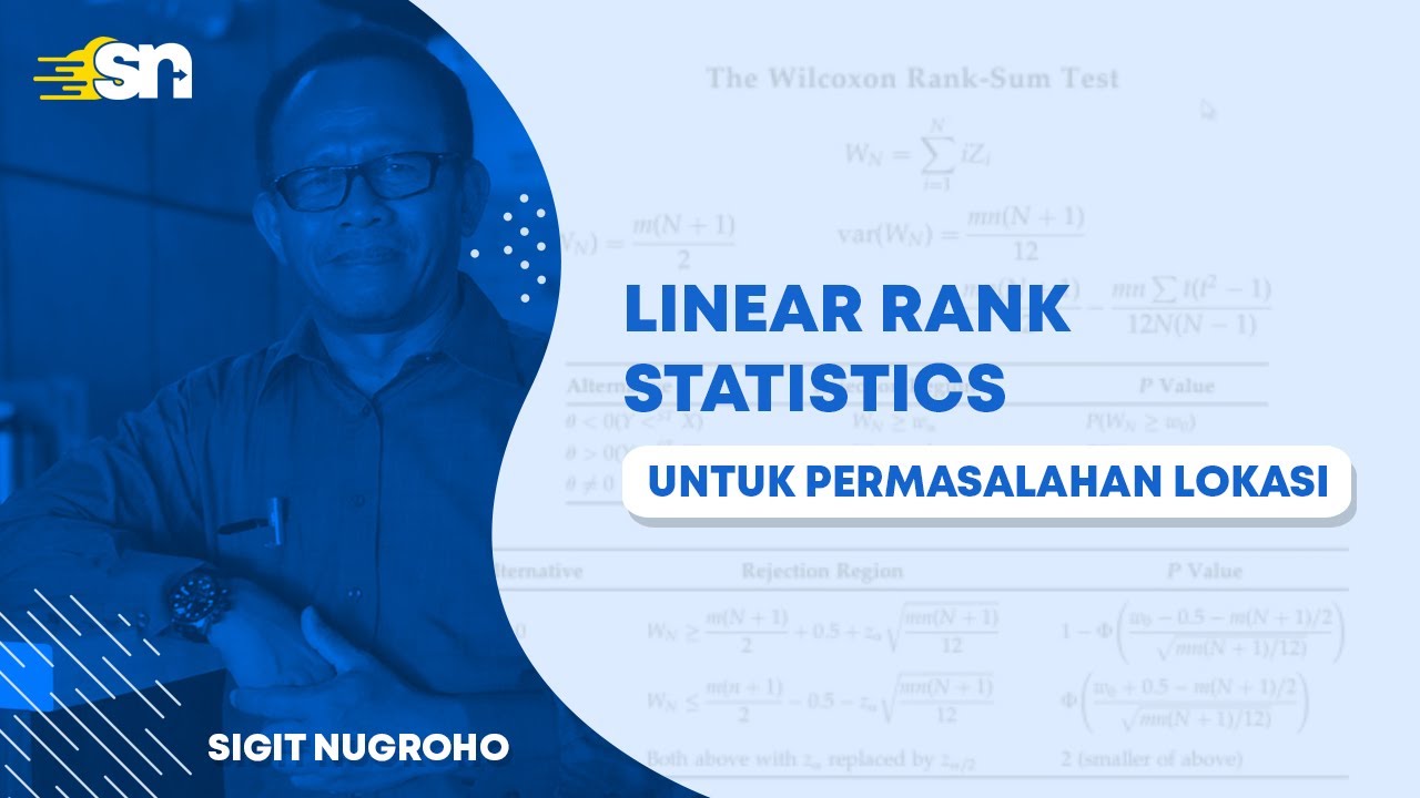122. Linear Rank Statistics untuk permasalahan Lokasi - YouTube