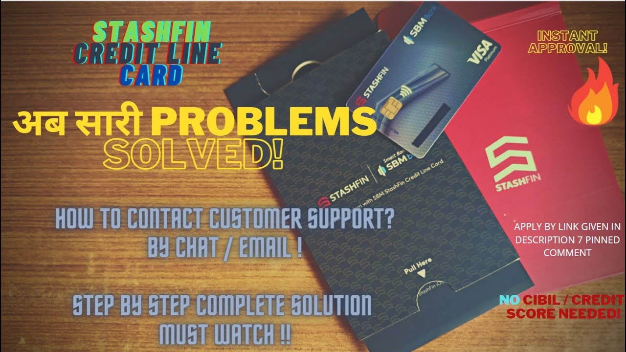 CUSTOMER CARE StashFin CREDIT CARD -All problems solved , how to ...