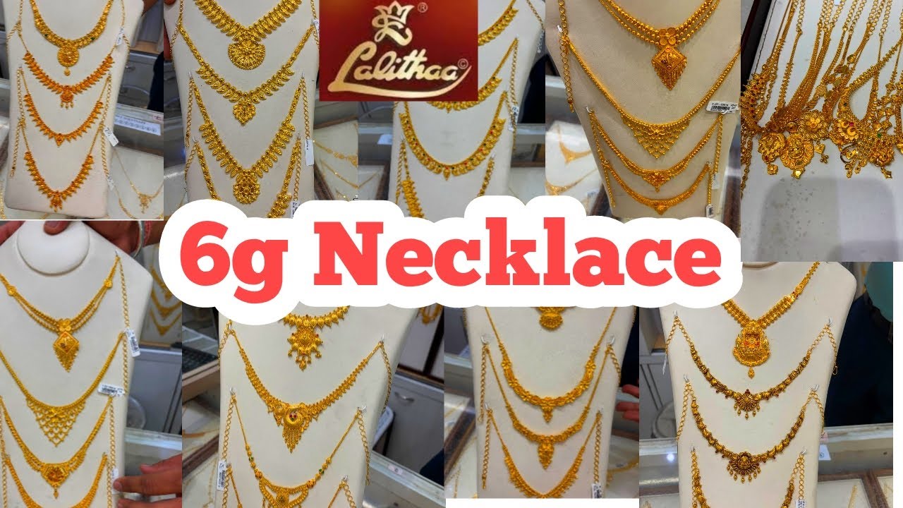 Lalithaa Jewellery Light Weight Necklace 6g Onwards Temple| Bombay ...