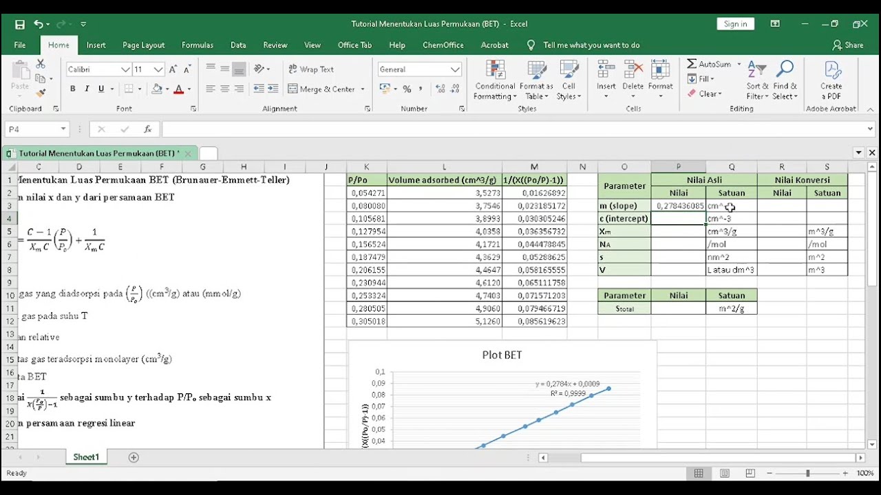 Analisis Porositas dan Luas Permukaan - Penentuan Luas Permukaan dengan ...