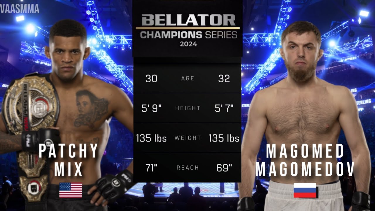 PATCHY MIX VS MAGOMED MAGOMEDOV FULL FIGHT BELLATOR CHAMPIONS SERIES ...