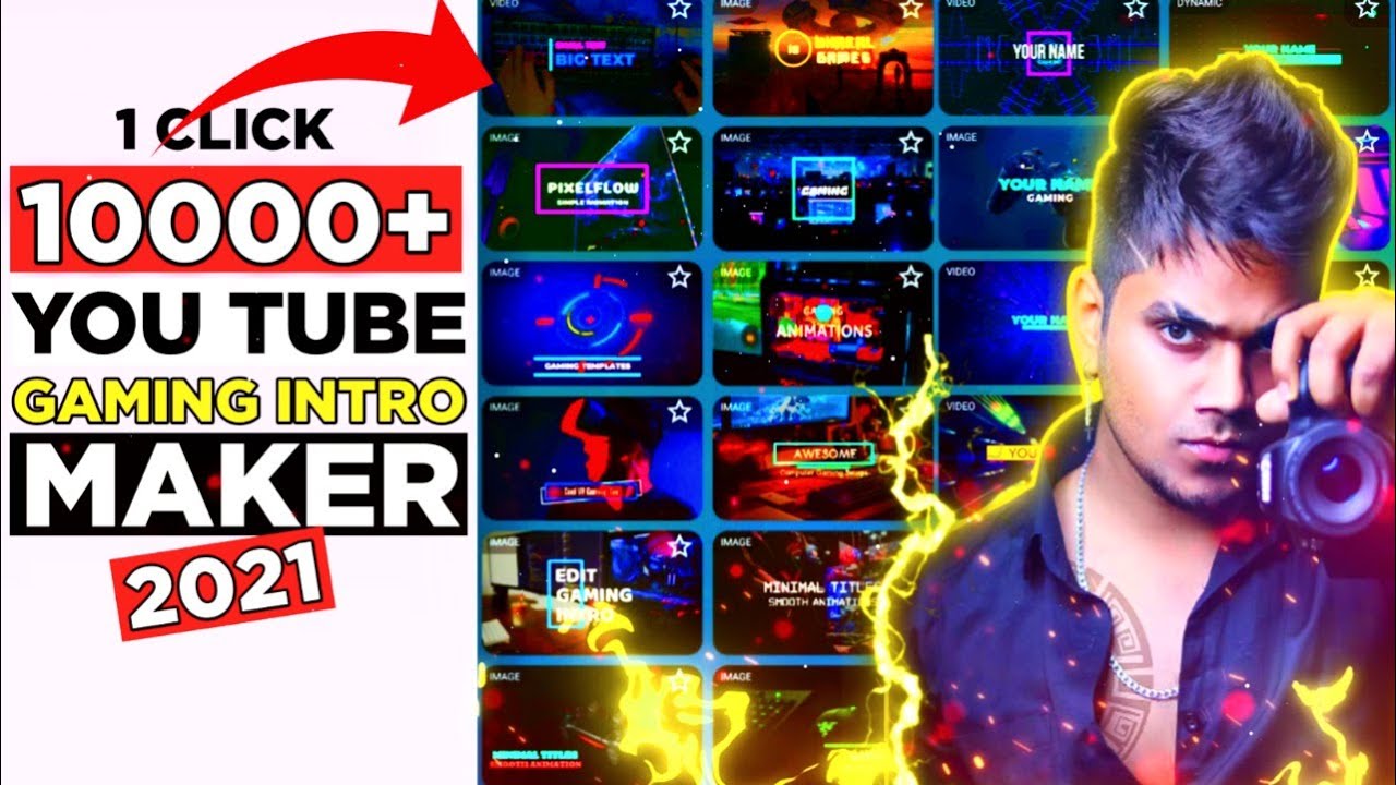 HOW TO MAKE YOUTUBE GAMING INTRO 100000+ 1 CLICK। BEST GAMING INTRO ...