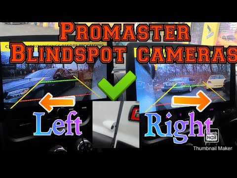 Promaster Blindspot Cameras with color matching Cameras on side fenders ...