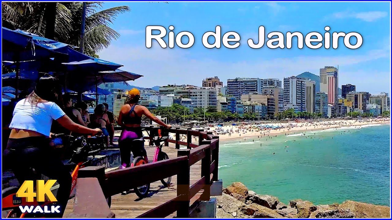 【4K】WALK 🇧🇷 🏖 IPANEMA - Rio de Janeiro - 4K video 𝐇𝐃𝐑 ! - YouTube