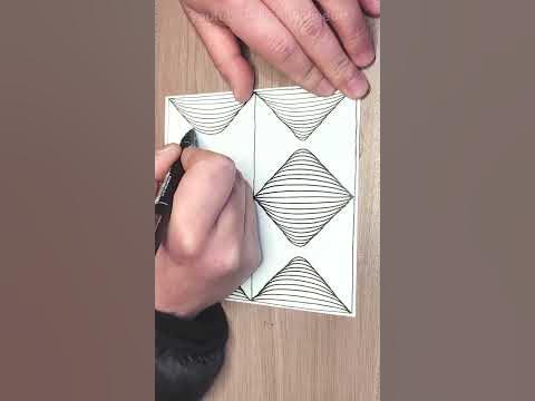 Most Easy 3D Drawing illusion for Beginners in 1 Minute / optical ...