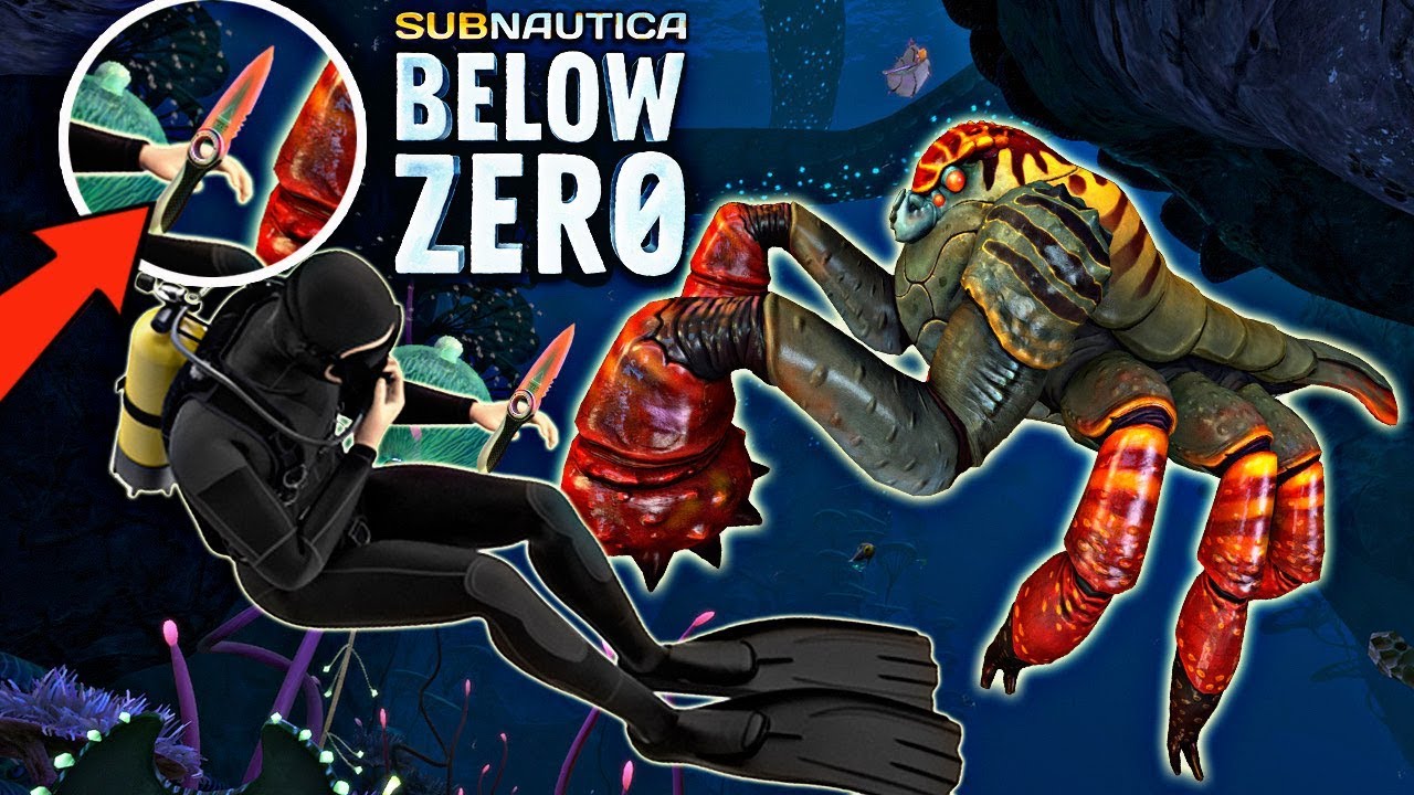 CUCHILLO AL ROJO VIVO CONTRA CANGREJO ROCK PUNCHER ⭐️ Subnautica Below ...