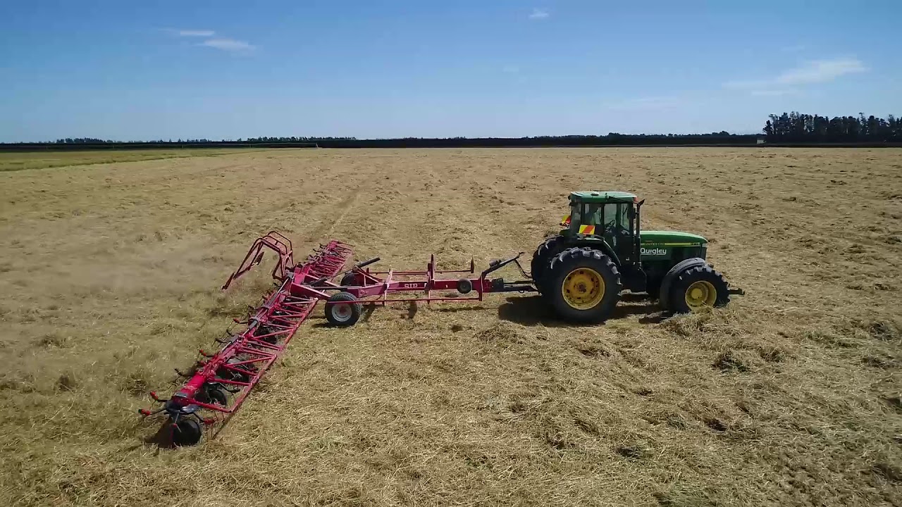 Quigley Contracting SIP Spider 1500 Tedder - YouTube