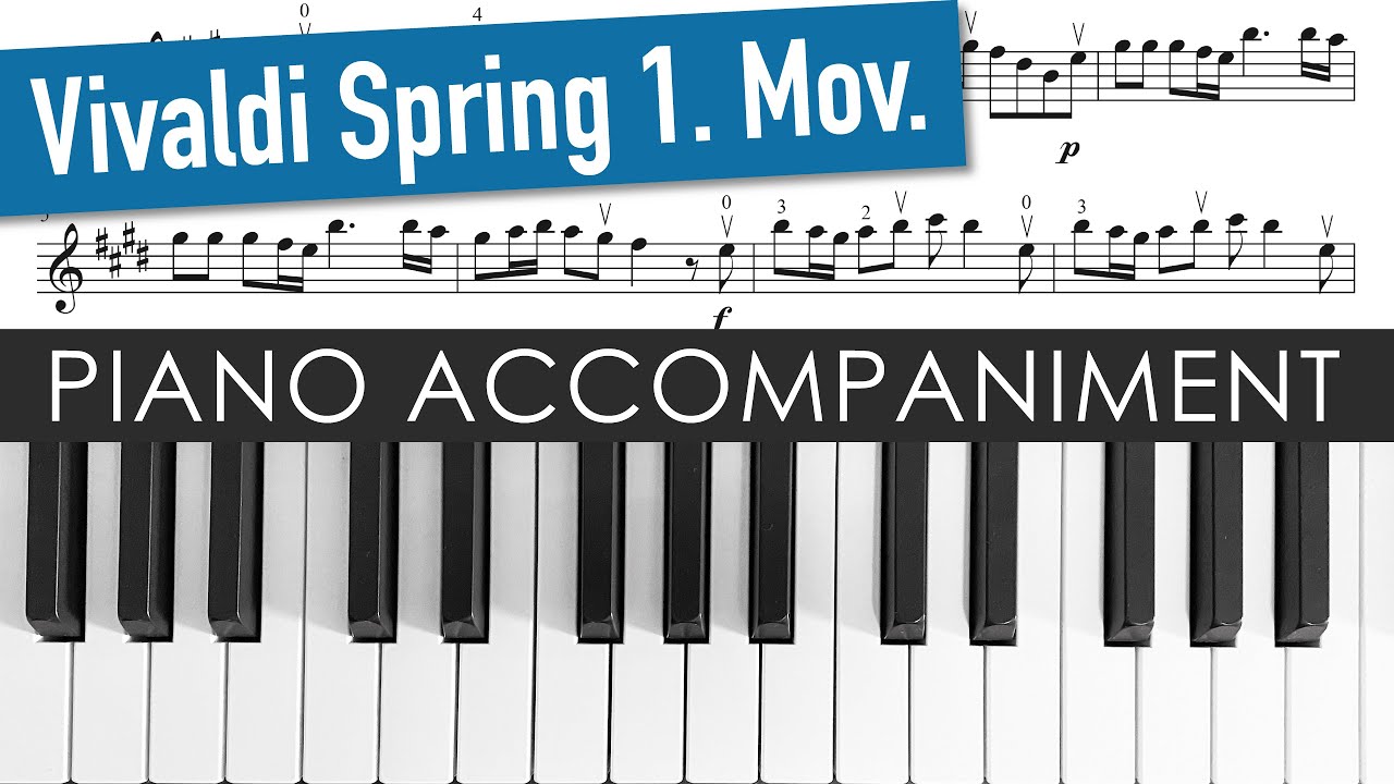 A. Vivaldi The Spring - The Four Seasons 1. Movement | piano ...
