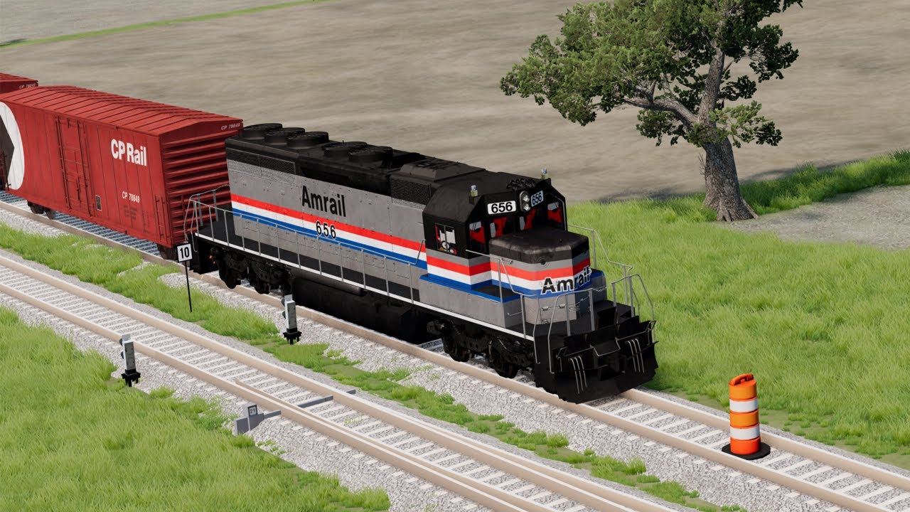Trains Accident Derailment #45 | BeamNG.drive - YouTube