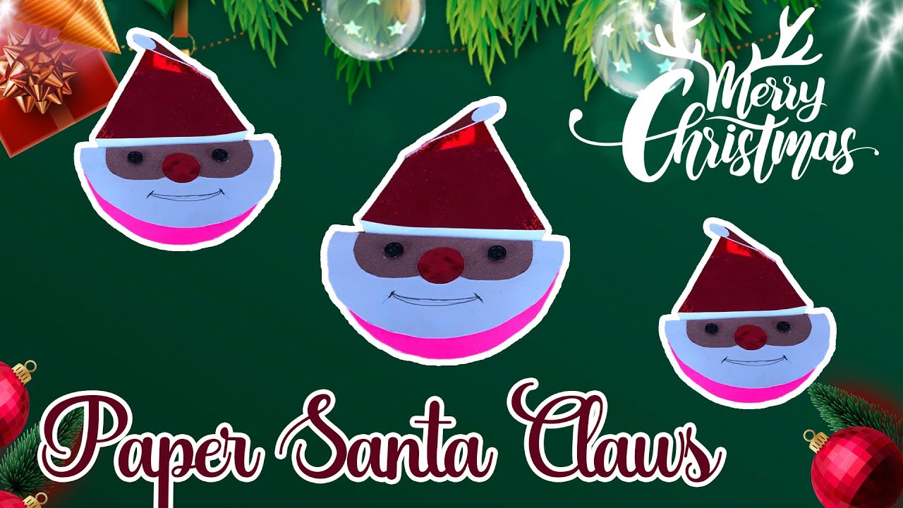 Santa Claus Craft | DIY Christmas Santa Claus Greeting Card | - YouTube
