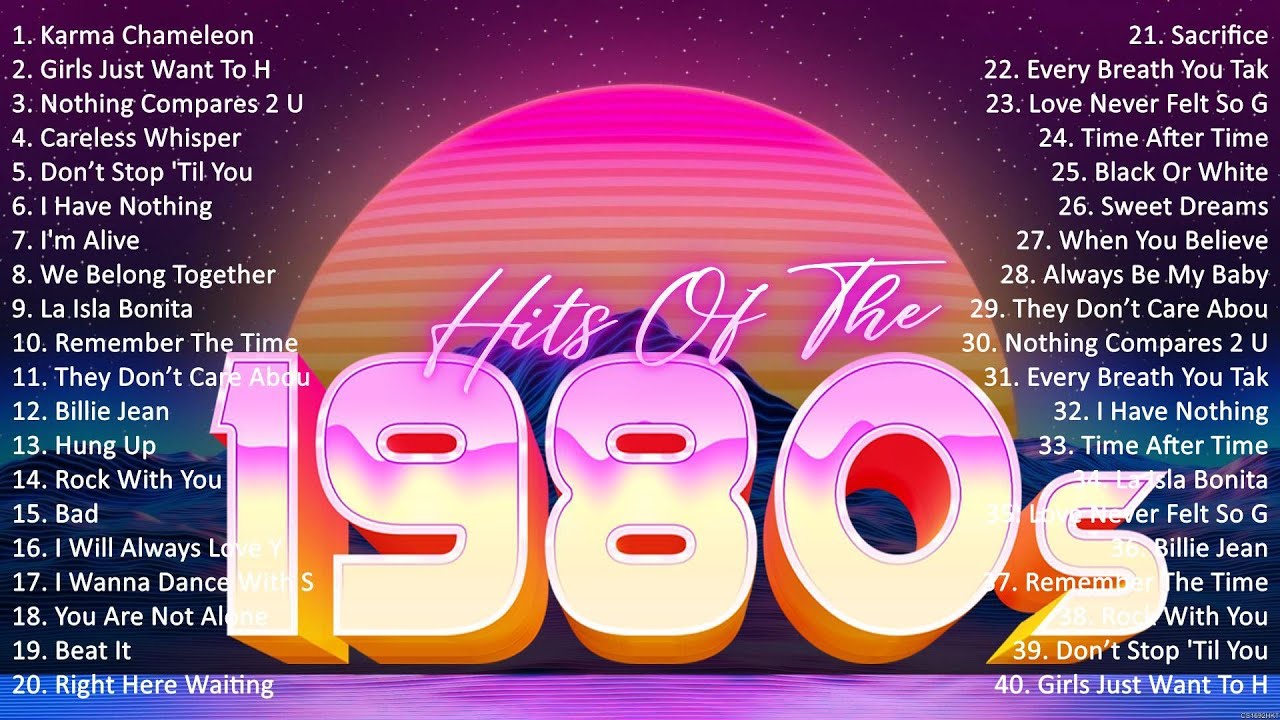 Nonstop 80s Greatest Hits Culture Club, Cyndi Lauper, Lionel Richie ...