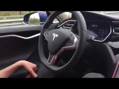 Tesla Model S Autopilot - YouTube