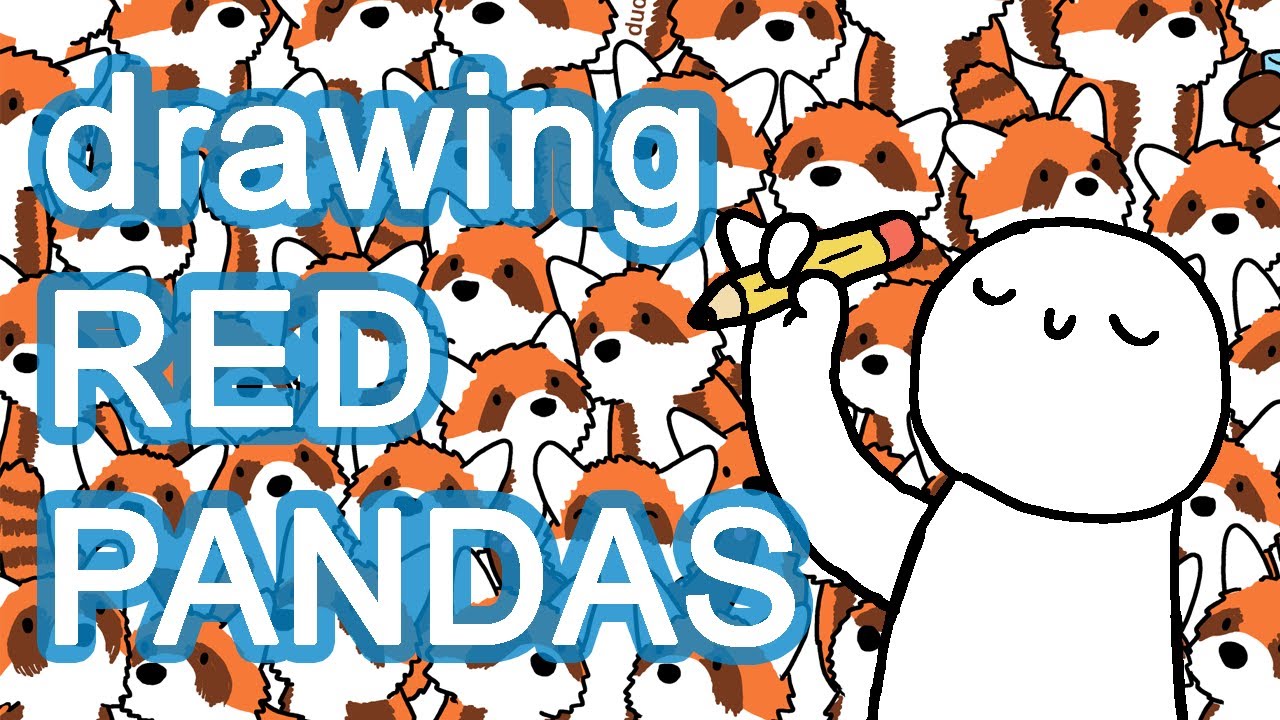 Drawing Red Pandas (and 3 foxes!) - YouTube