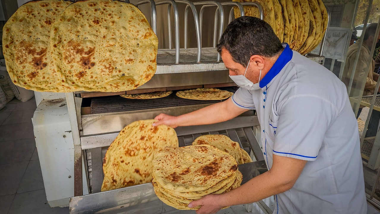 “Holy Taftoon Bread 🍞 A Hidden Bakery Beside an Ancient Shrine in ...