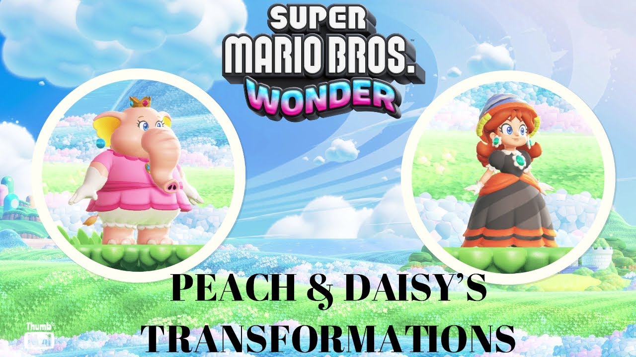 Super Mario Bros. Wonder - Peach & Daisy's Transformations - YouTube