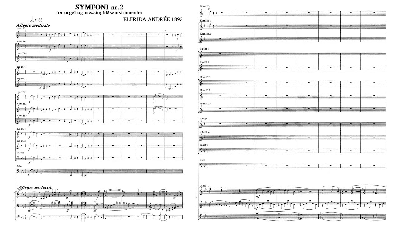 Elfrida Andrée – Organ Symphony No.2, in E♭ major - YouTube Music